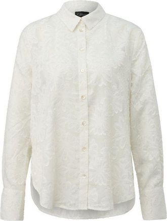 s.Oliver Langarmbluse Bluse Elegante Chiffon-Bluse mit floralem Muster