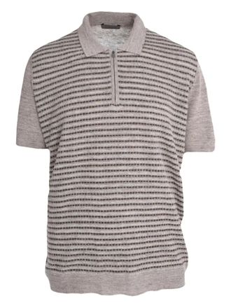 Corneliani polo en maille à col zippé - Tons neutres