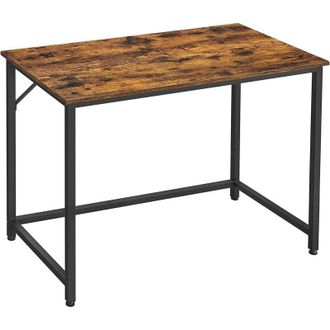 Vasagle Table d&039ordinateur Pasadena 100 x 50 x 75 cm Brun