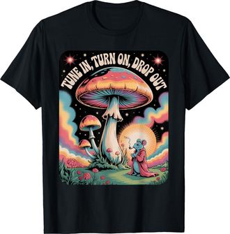 Shinkai Psychedelischer Rattenpilz im Retro-Look Cosmic Vibes T-Shirt
