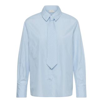 Kaffe Chemise ray&eacute;e - Femme - Blouses et Chemises - Bleu - Taille: 40 FR