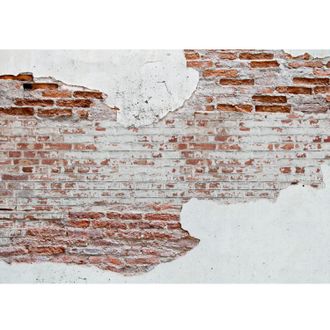 Runa Art Fototapeten 396 x 280 cm Steinwand - Vlies Wanddekoration Wohnzimmer Schlafzimmer - Deutsche Manufaktur - Weiss Braun 9083012a