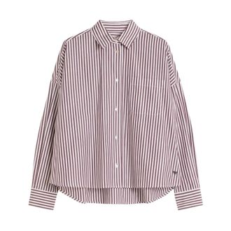 Max Mara Femme, Blouses et Chemises, Multicolore, Taille: 36 FR Oversized Poplin Shirt