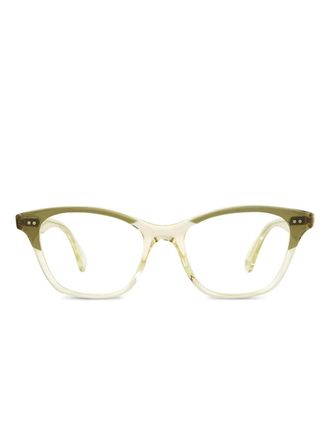 Garrett Leight lunettes de vue Lily &agrave; monture papillon - Tons neutres