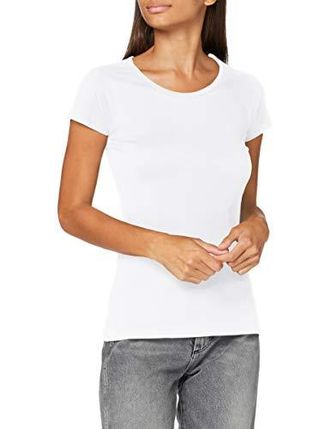 Build Your Brand Femme T-shirt pour Femme T shirt, Blanc, S EU