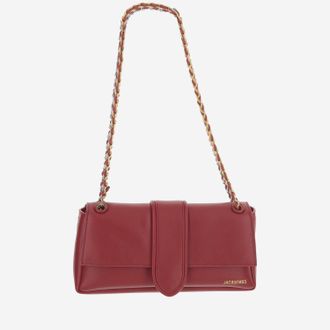 Jacquemus Womens Shoulder Bag Dark Red Nappa Leather