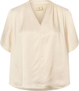 Julie Fagerholt - Heartmade Blouse Telas - Femme - Blouses et Chemises - Beige - Taille: 36 FR