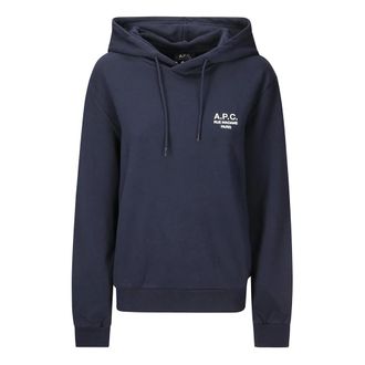 A.P.C. A.p.c., Femme, Sweatshirts et sweats &agrave; capuche, Bleu, Taille: 36 FR Sweat &agrave; capuche Standard Rue Madame SweaT-shirt