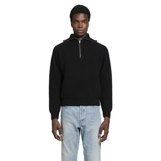 Jil Sander High Zipped Neck Sweater
