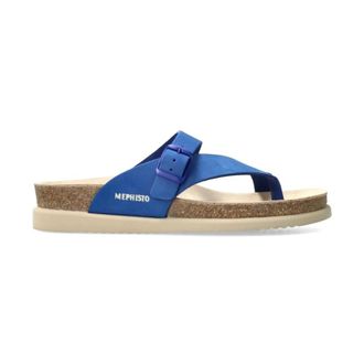 Mephisto Blaue Damen Slide Sandale - Helen - - Shoes - Damen - Blau - 42 EU