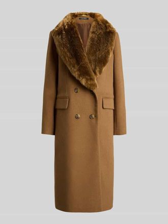 Lauren Ralph Lauren Wollmantel mit Webpelzkragen