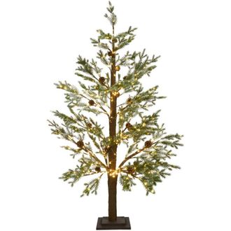 Beliani Gartendekoration LED LAUGARAS Weihnachtsbaum 150 cm Gr&uuml;n