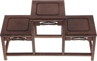 FOMIYES Antiker Ausstellungsst&auml;nder Holzregal Teetisch Ausstellungsst&auml;nder Pavillon Stil Mehrzweck Thekenregal f&uuml;r Wohnzimmer Dekoration