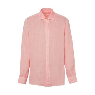 120% Lino Homme, Chemises, Rose, Taille: XL Chemise Casual