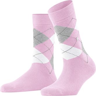 Burlington Damen Socken Queen W So Baumwolle gemustert 1 Paar, Rosa Berry-Pool 8394, 41-45