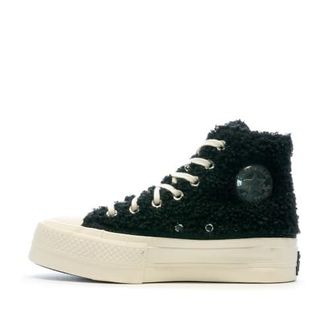 Converse Chuck Taylor All Star Platform Leather High-Top BASKETS PLATEFORME Femme