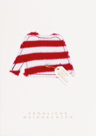 R&auml;der Winterkleiderkarte Fr&ouml;hliche Weihnachten