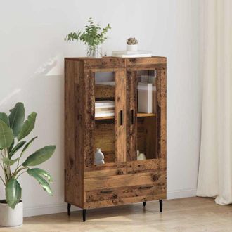 vidaXL vidaXL Haut Armoire Bois Ancien 69,5 x 31 x 115 cm Bois ding&eacute;nierie