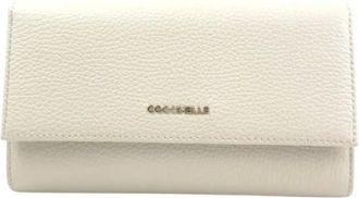 Coccinelle Femme, Accessoires, Beige, Taille: ONE Size Metallic Soft Portafoglio Doppio