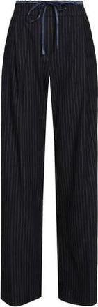 Bellerose gestreifte lose Hosen - Blau