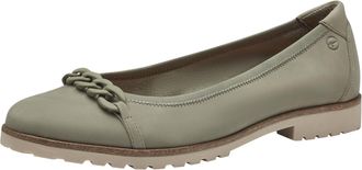 Tamaris Damen Ballerinas Leder; SAGE/gr&uuml;n; 36 EU