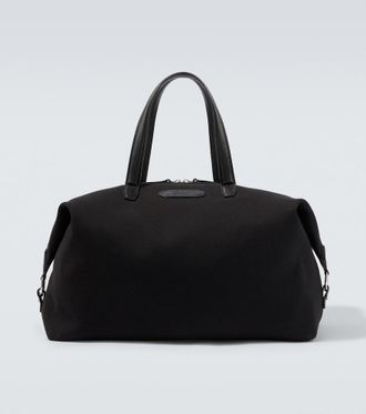 Brioni Sac de voyage en toile &agrave; finitions en cuir