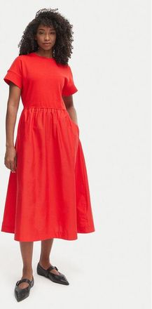 Tommy Hilfiger Kleid f&uuml;r den Alltag WW0WW51148 Rot Regular Fit