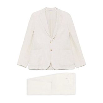 Manuel Ritz Homme, Costumes, Beige, Taille: M Costume Beige avec Fermeture &agrave; Bouton Avant