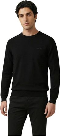 Antony Morato Homme, Pulls, Noir, Taille: L Pull en coton &agrave; col rond et manches longues