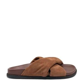 Elena Iachi Femme, Chaussures, Brun, Taille: 36 EU Sandale Plate