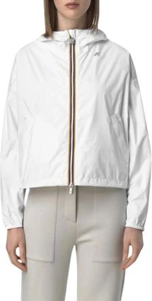 K-Way Femme, Vestes, Blanc, Taille: 36 FR Laurette Plus.2 Double Jacket