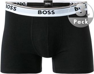 HUGO BOSS Herren Trunks schwarz Baumwolle unifarben