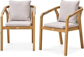 DCB Garden Lot de 2 fauteuils de jardin - DCB GARDEN - Serena-FT