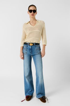 Gerard Darel Polo en crochet - LAYLA - Ecru