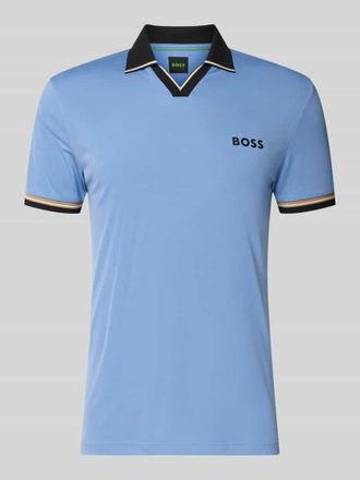 HUGO BOSS Slim Fit Poloshirt mit Label Print Modell PL_TOC SERVE 2