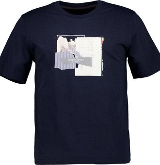 Marc O'Polo Herren T-Shirt blau Baumwolle