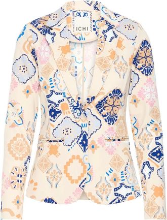 Ichi Ichi, Femme, Vestes, Multicolore, Taille: 42 FR Blazers