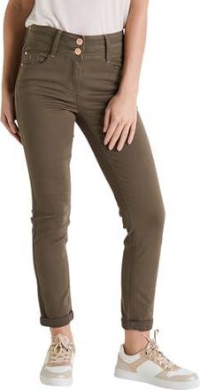 Grain de Malice Jean Raccourci Hanoi R02 Femme - Vert Kaki - Taille 46