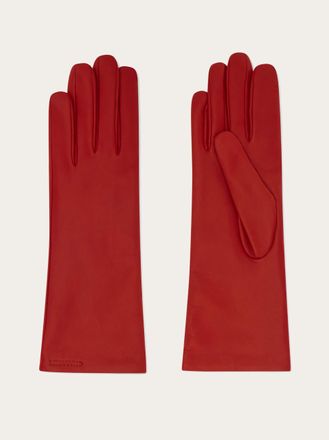 Ferragamo Damen Handschuhe mit Kaschmirfutter Rot