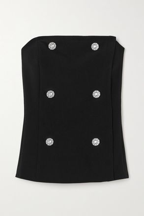 L'agence Haut Bustier En Tissu &Agrave; Cristaux Fay - Noir