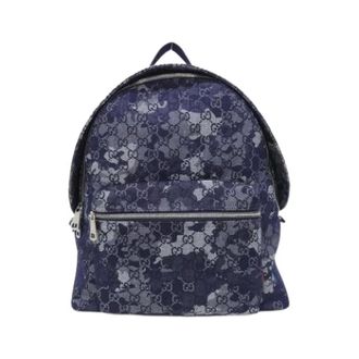 Gucci unisex, Pre-owned, Bleu, Taille: ONE Size Sac &agrave; dos Vintage Pre-owned