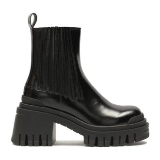 Kazar Schwarze Slip-on Plateau-Stiefel - - Shoes - Damen - Schwarzk - 37 EU
