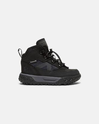 Timberland Halbhoher wasserdichter GreenStride Motion 6 Bungee Sneaker f&uuml;r Kleinkinder in Schwarz, Schwarz, Gr&ouml;&szlig;e