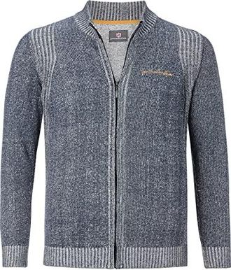 Jan Vanderstorm Homme Gilet en Maille Ingraban Bleu, 6XL (XXXXXXL) - 76/78