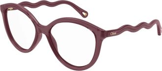 Chlo&eacute; unisex, Accessoires, Rouge, Taille: 54 MM Monture optique oeil-de-chat