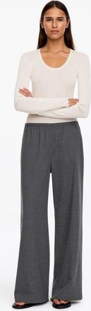 Arket Flanellhose Aus Wollmischung -Grau