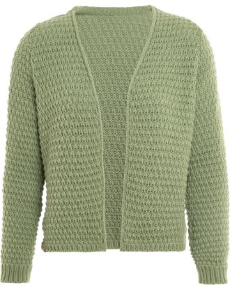 Knit Factory Becky Kurze Strickjacke - Sage Green - 36/38