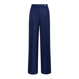 Kiton Viskosehose - - Trousers - Damen - Blau - S