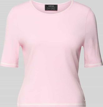 Marc Cain Strickshirt aus Viskose-Mix mit Rundhalsausschnitt