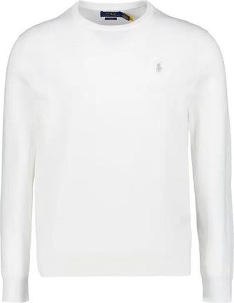 Polo Ralph Lauren Herren Pullover wei&szlig; unifarben